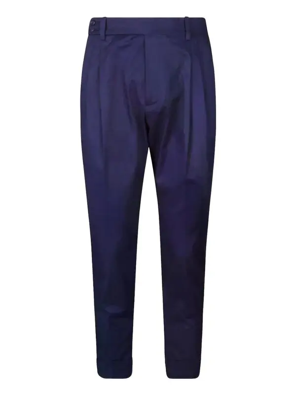 HOSIO Double-pleated Trousers - Blue
