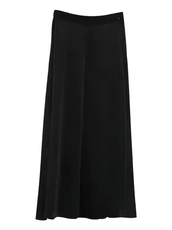 FORTE_FORTE Velvet A-line Skirt - Black