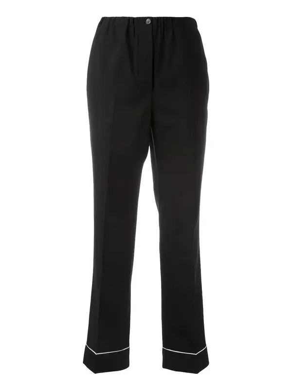 Prada Cropped Trousers - Black