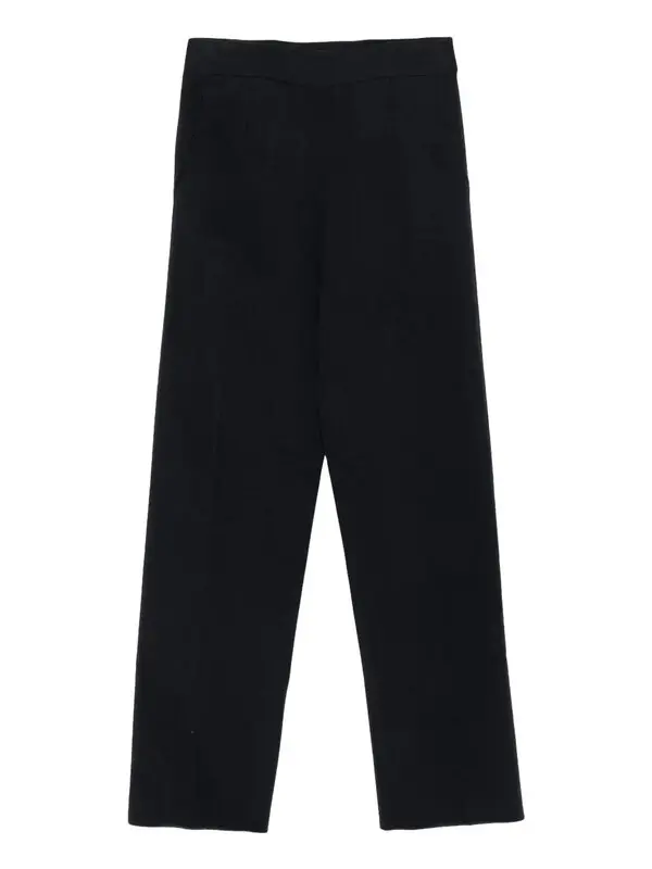 Max Mara High-waisted Straight-leg Trousers - Black