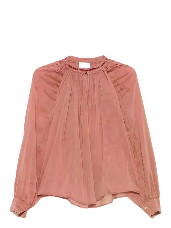 FORTE_FORTE Pleated Top - Pink