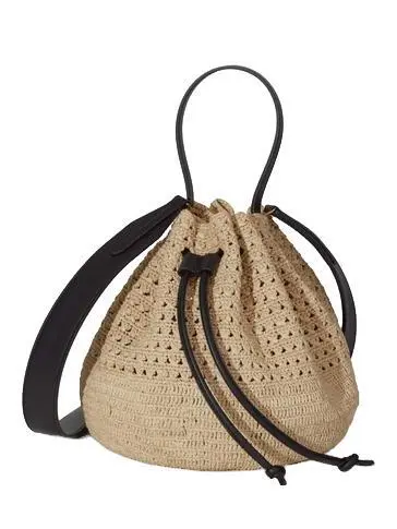 Janessa Leoné Cami Raffia Bag - Red