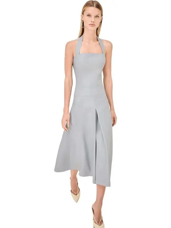 Alexis Imena Halterneck Midi Dress - Denim