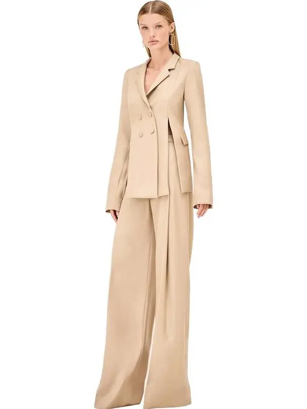 Alexis Jude Wide-leg Trousers - Brown / Neutral