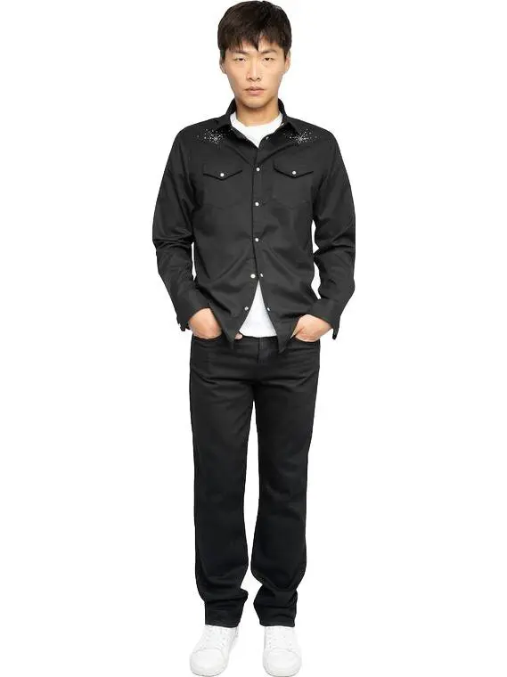 Zadig&Voltaire Saby Denim Flannel Shirt - Black