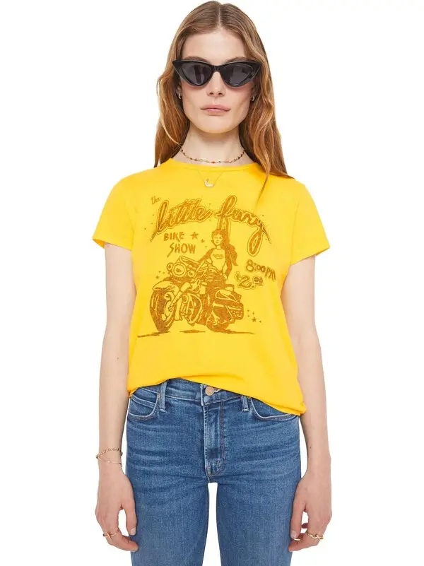 MOTHER The Boxy Goodie Little Fury T-shirt - Yellow