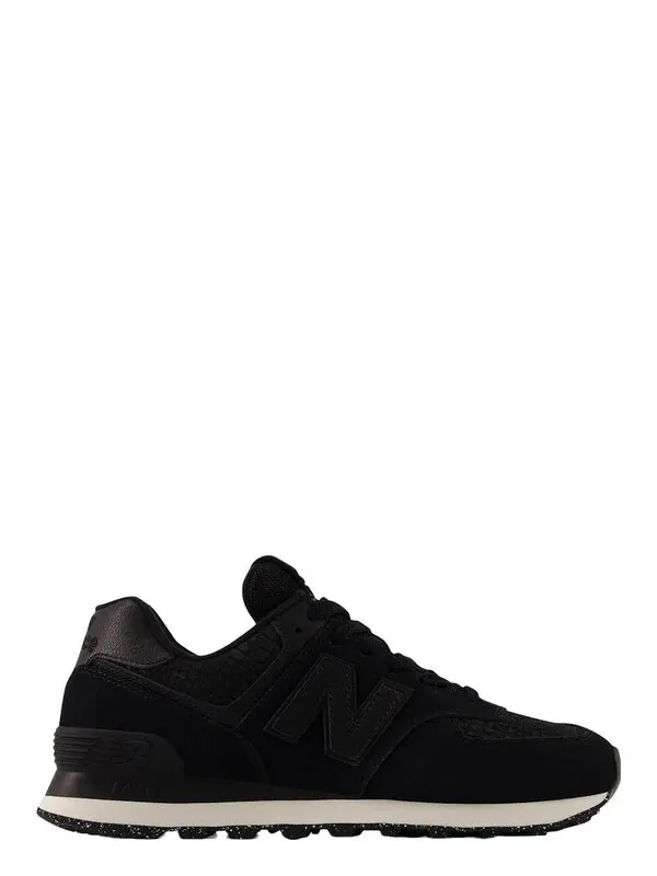 NEW BALANCE 574 Croc/metallic - Black/metallic Black