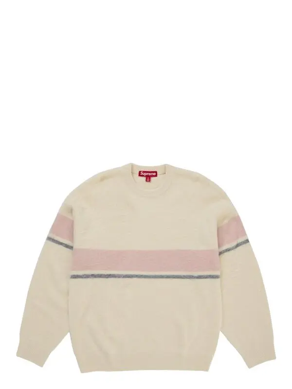 Supreme Brushed Stripe Sweater - Ivory
