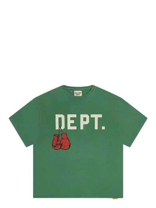 GALLERY DEPT. Arena Logo Print Cotton Jersey Tee Shirt - Vintage Forest