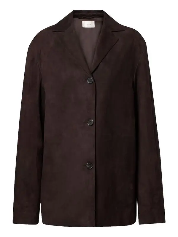 THE ROW Fabian Suede Jacket - Brown