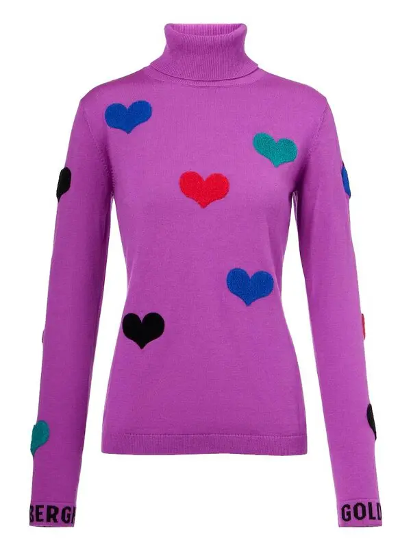 Goldbergh Bacio Appliqués Turtleneck Sweater - Purple