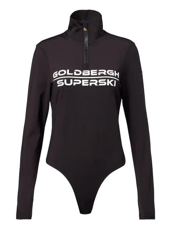 Goldbergh Elisa Logo Ski Bodysuit - Black