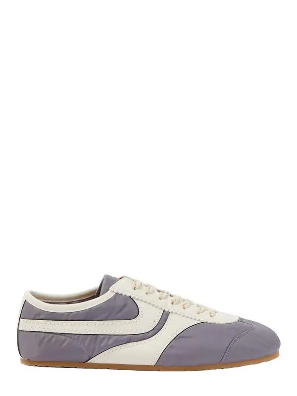 Dries Van Noten Leather-trimmed Sneakers - Blue