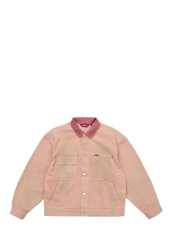 Supreme Distressed Selvedge Trucker Jacket - Washed Pink