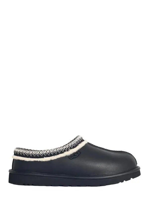 UGG Tasman Leather Slippers - Black