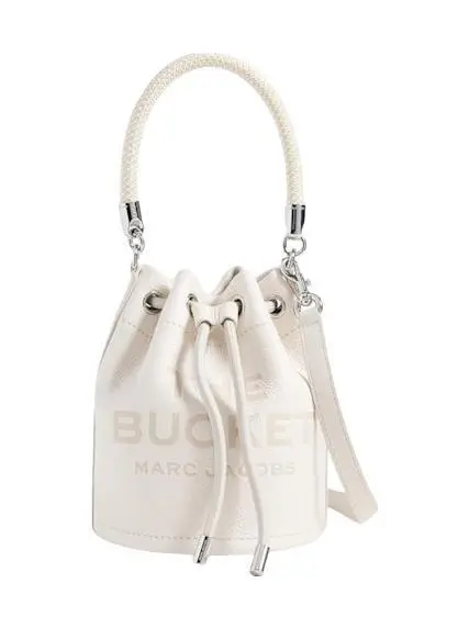 Marc Jacobs The Leather Bucket Bag - Cotton/silver