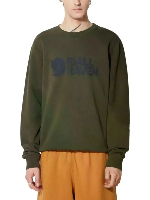 Fjallraven Logo Crew-neck Sweatshirt - Green