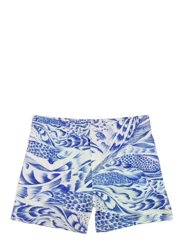 OSKLEN Printed Swim Shorts - Blue