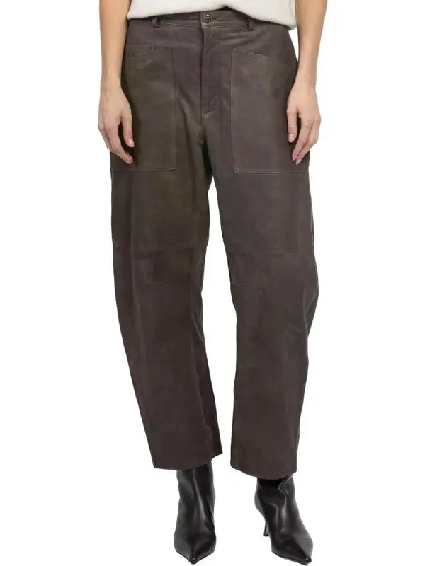 GIORGIO BRATO Patch-pocket Trousers - Brown