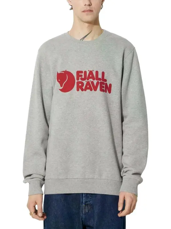 Fjallraven Logo Crew-neck Sweatshirt - Grey