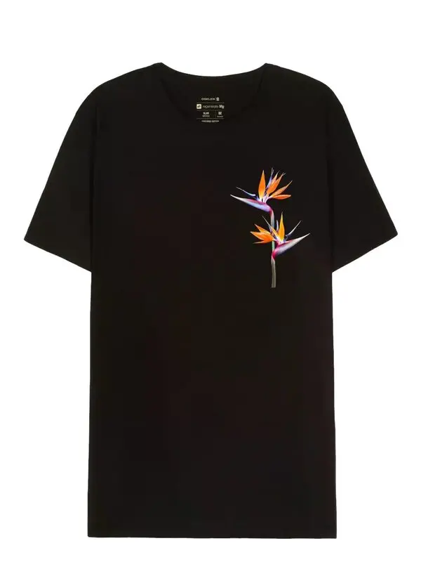 OSKLEN Strelitzia-print T-shirt - Black