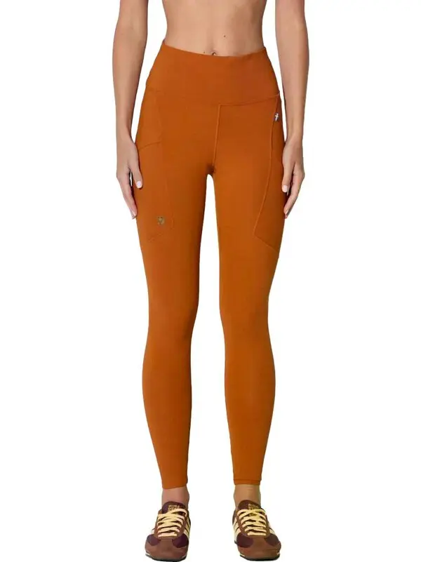 Fjallraven Elasticated-waistband Leggings - Orange