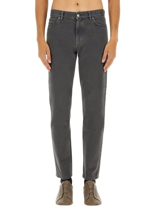 Zegna Straight Leg Denim Pants - Grey