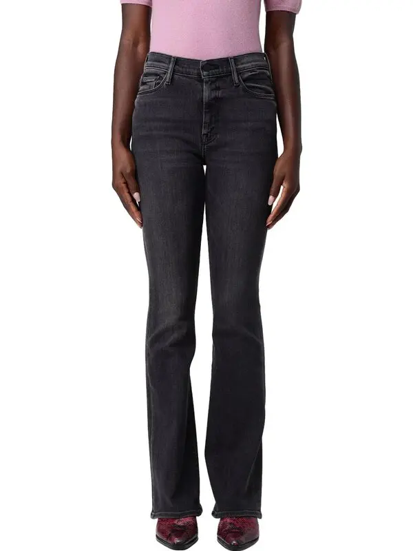 MOTHER Straight Leg Jeans - Black