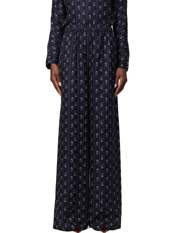 Tory Burch Wide-leg Trousers - Blue