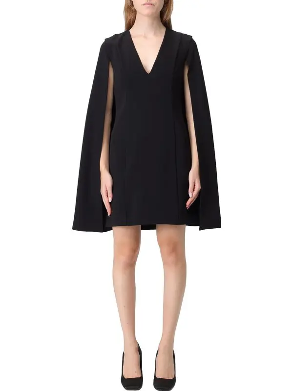 TWINSET Cape Effect Dress - Black