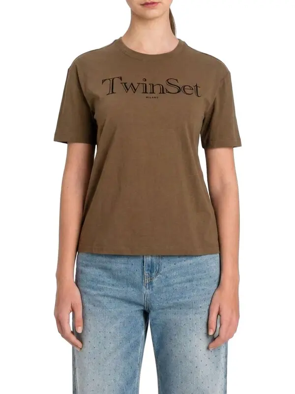 TWINSET T-shirt - Kaki