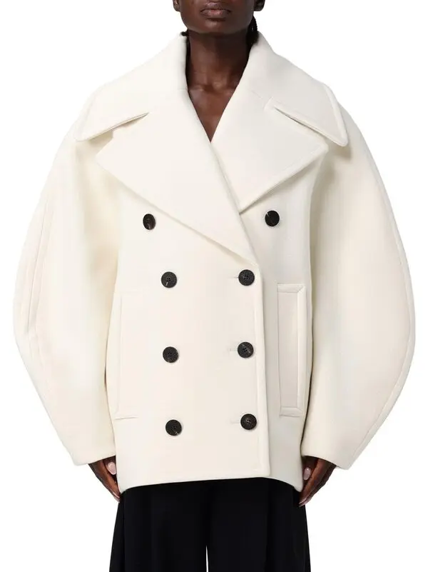 Jacquemus Double-breasted Coat - White