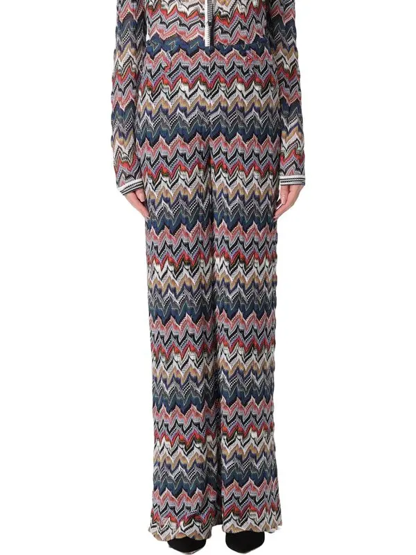 Missoni Printed Wide Leg Trousers - Multicolor