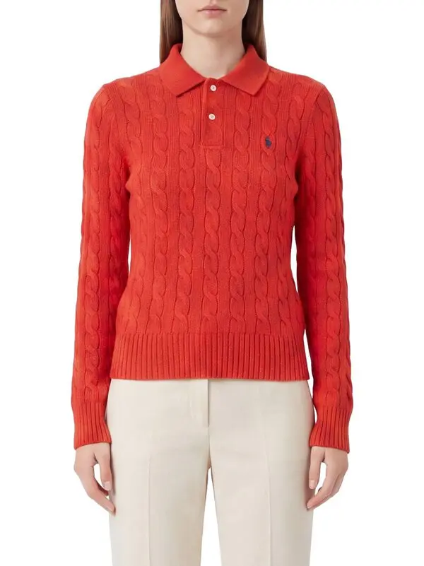 Polo Ralph Lauren Slim Fit Knit Polo - Red