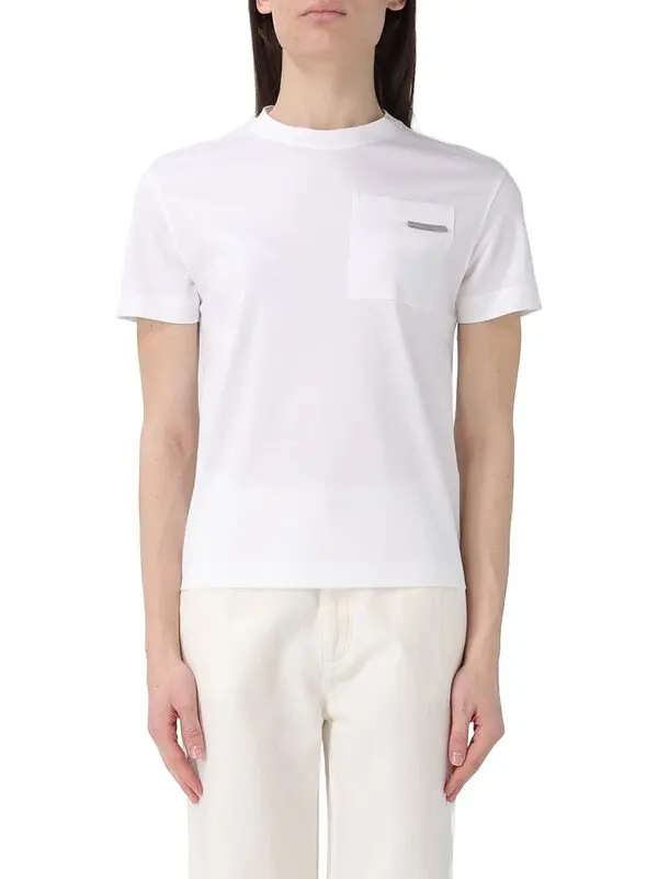 Brunello Cucinelli Pocket T-shirt - White