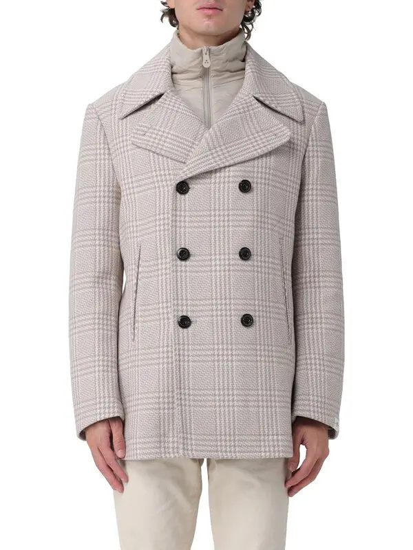 Peuterey Double-breasted Coat - Yellow Cream