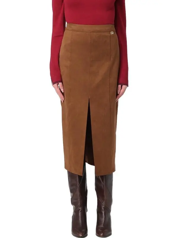 Liu Jo Straight Skirt - Brown
