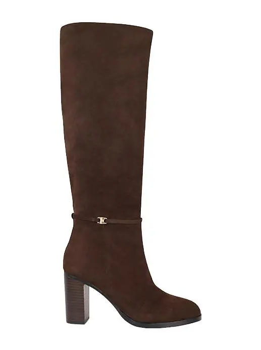 DUNE Starlling Suede Knee-high Boots - Brown Suede