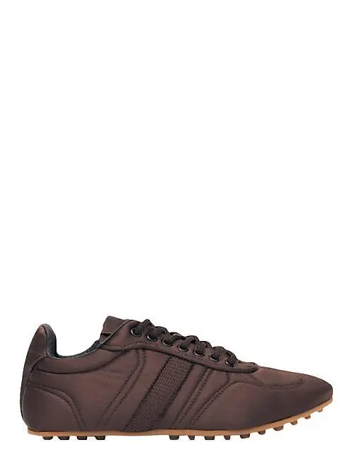 ALOHAS Woven Low-top Trainers - Brown Satin