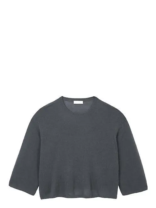 THE WHITE COMPANY Relaxed-fit Cashmere Jumper With Wide Sleeves - Midtaupemr