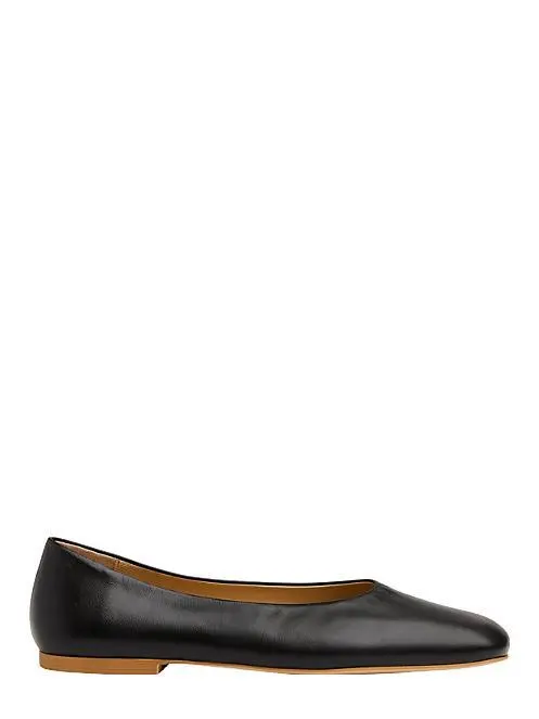 Whistles Leather Ballet Flats - Black