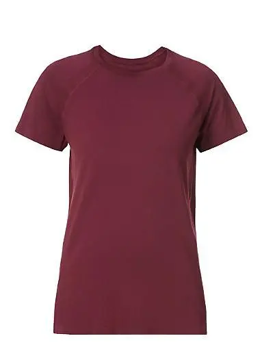 Sweaty Betty Relaxed-fit Woven T-shirt - Garnet Red