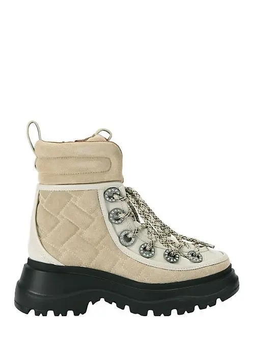 Kurt Geiger Kensington Hiker Ankle Boots - Beige