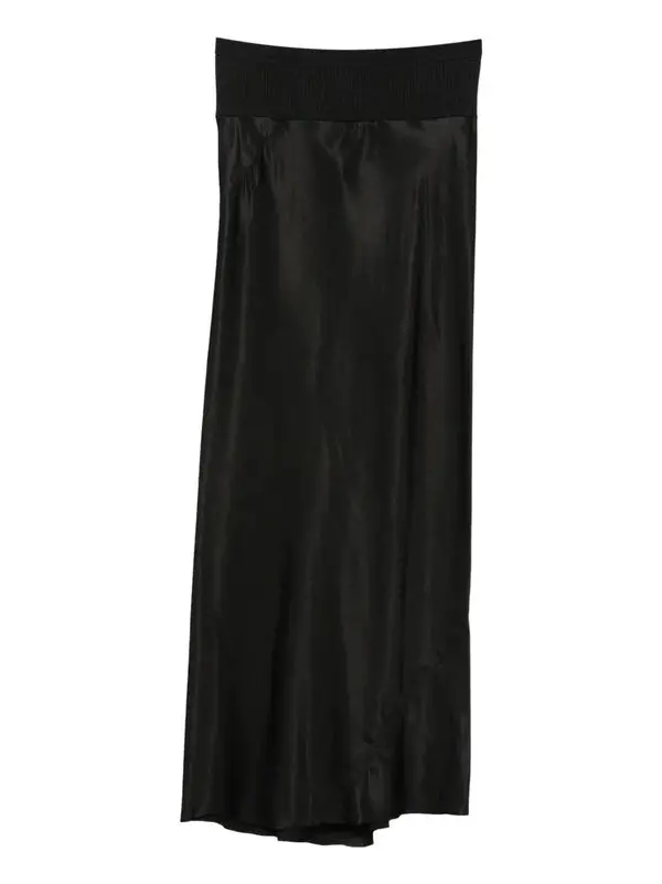 Rick Owens Calf Bias Skirt - Black