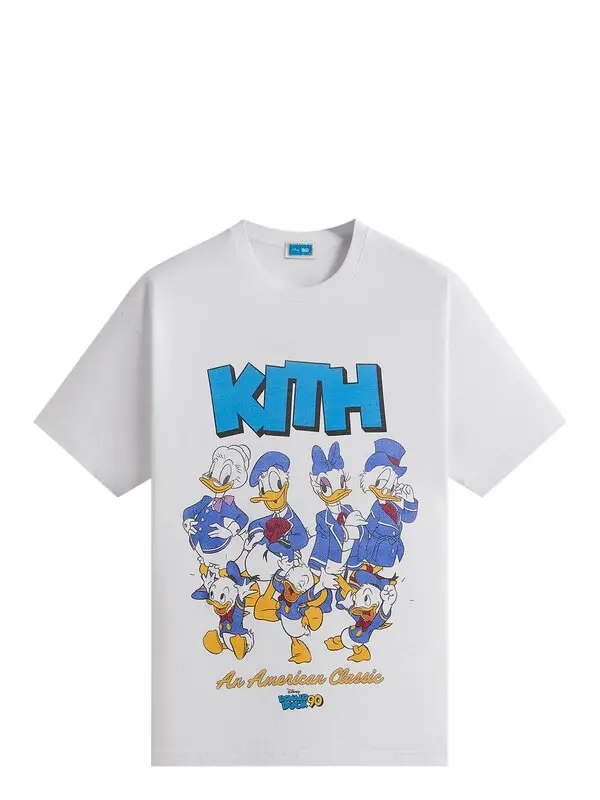 Kith X Disney Donald Duck Family Vintage Tee - White