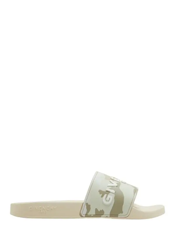 Givenchy Logo Slides - Tan