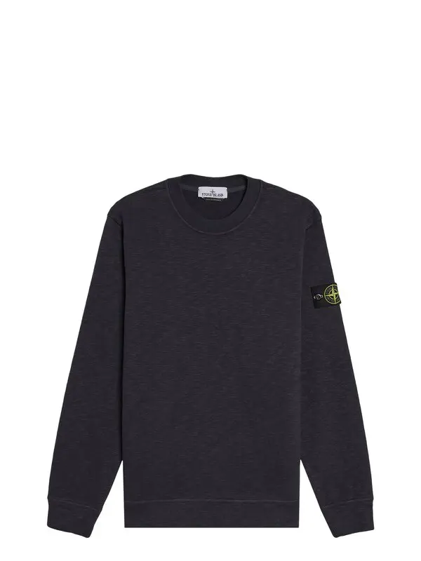Stone Island Vanisã© Brushed Heavy Cotton Sweatshirt - Blue