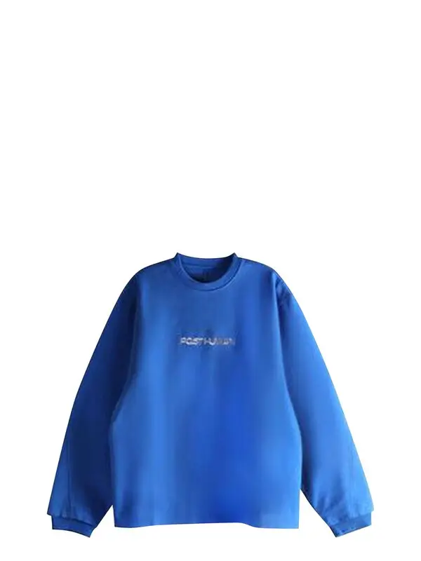 ADER ERROR Crew Neck Pullover Sweatshirt - Blue
