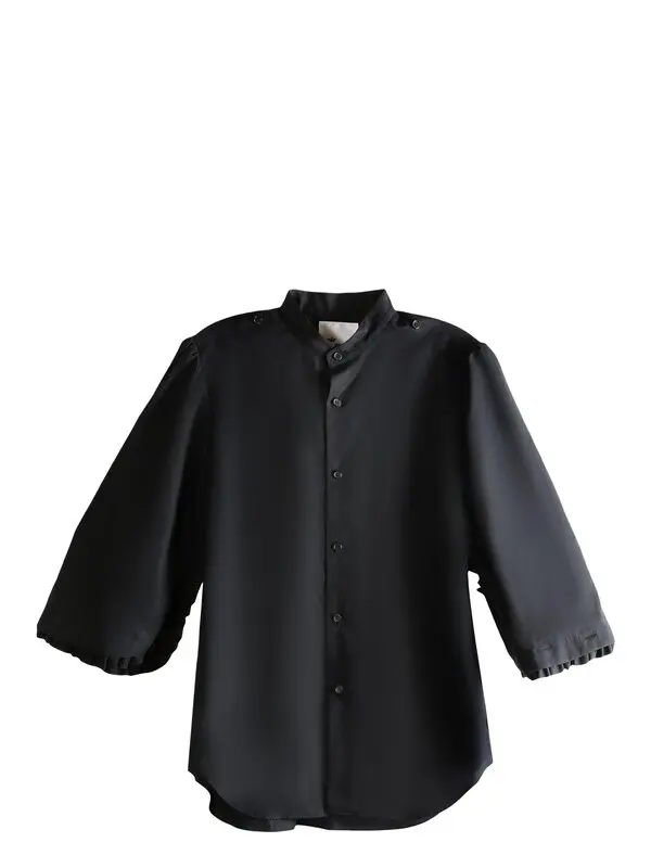 COMME DES GARÇONS NOIR Frilled Collar Blouse - Black