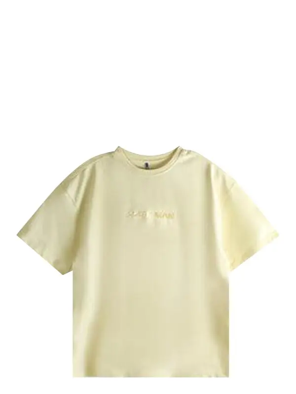 ADER ERROR Solid Color Short Sleeved T-shirt - Yellow